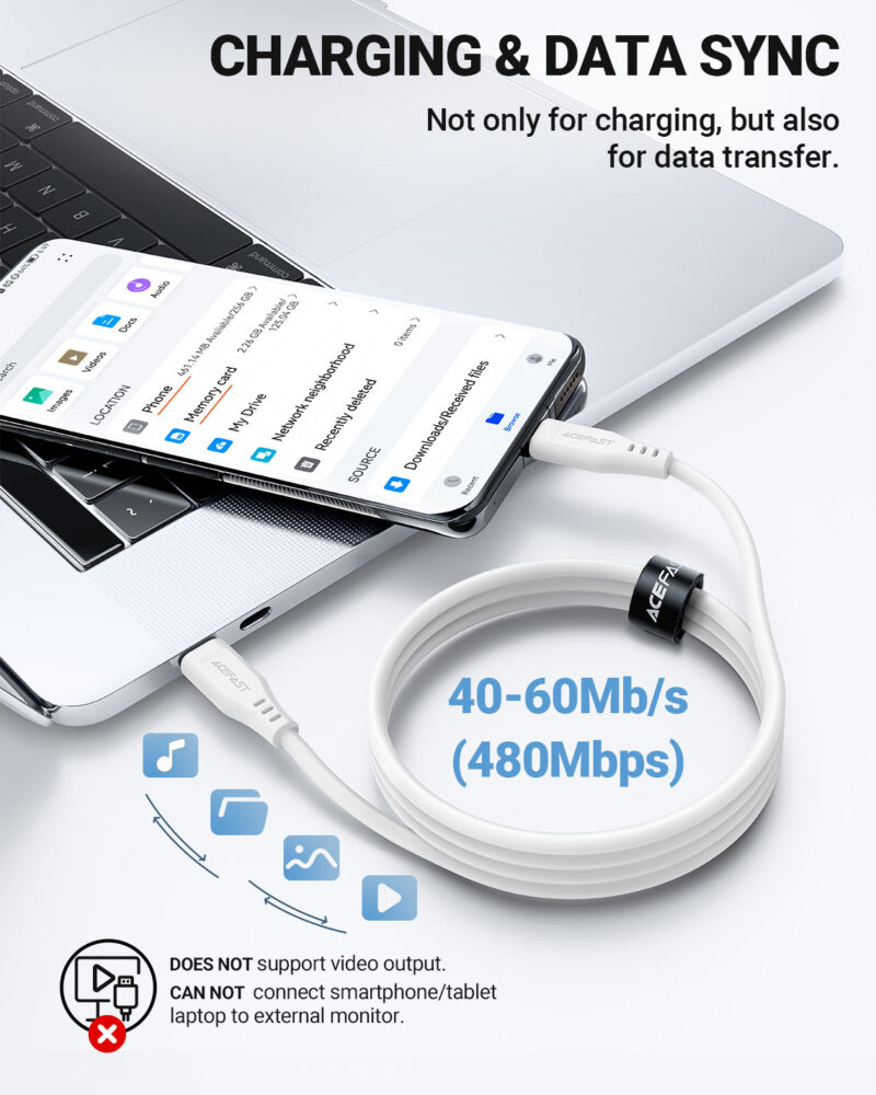 Charging Data Cable C3-03 USB-C to USB-C I ACEFAST - High End Accessories
