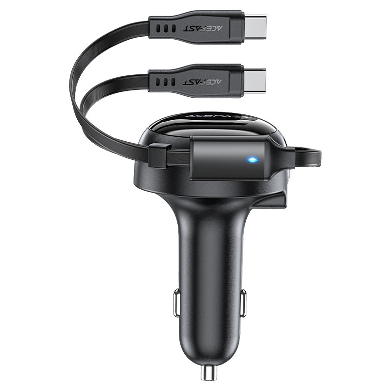 Fast Charge Car Charger B13 53W with 2-in-1 cable I ACEFAST - High End ...